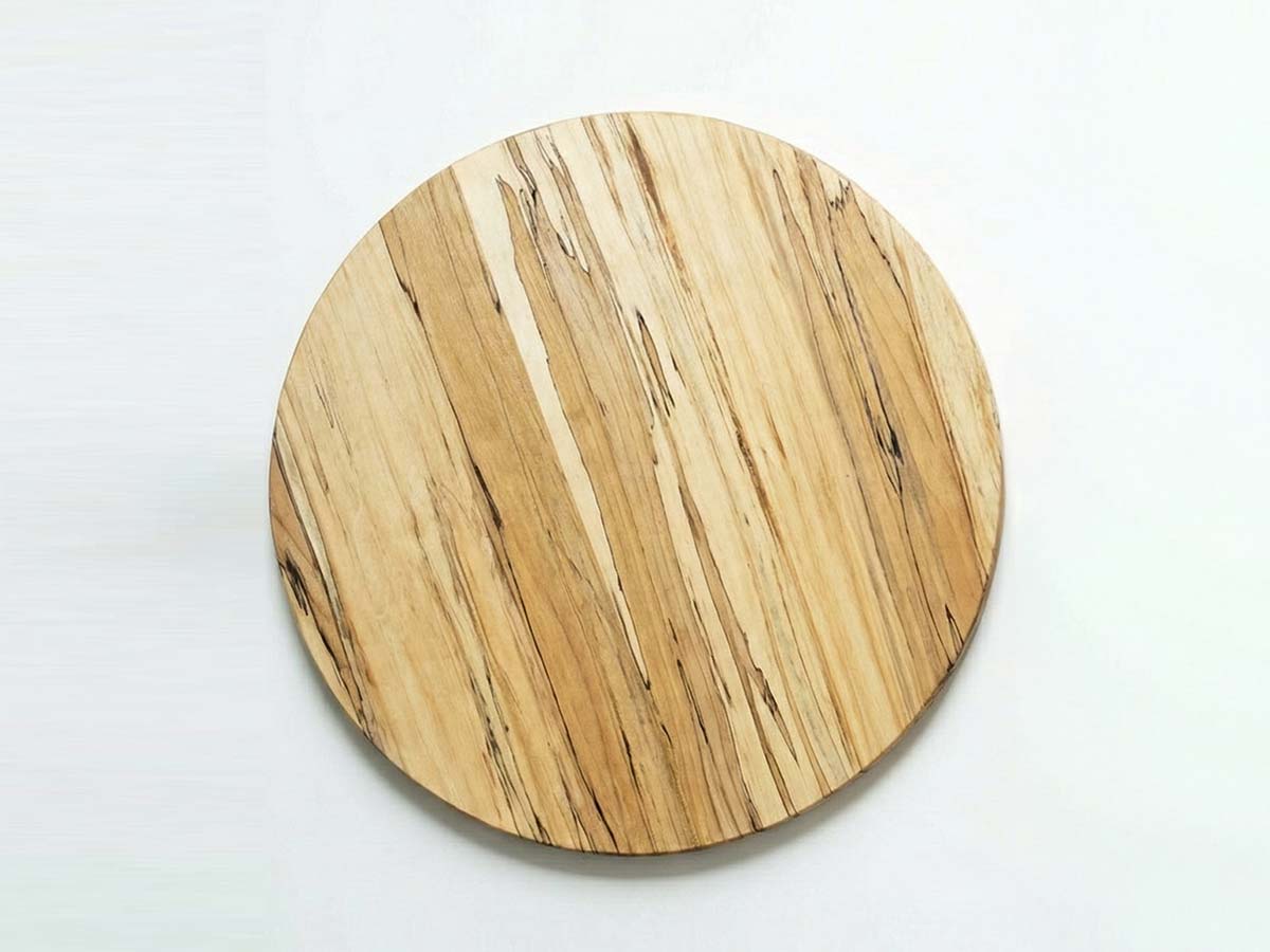 Spalted Maple Round Wooden Cutting Board (20”)